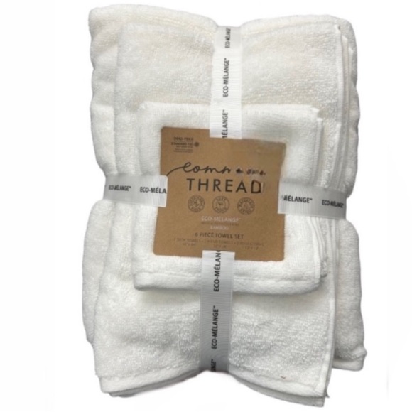 Common Thread | Bath | Common Thread Ecomelange 6 Piece Soft Touch ...